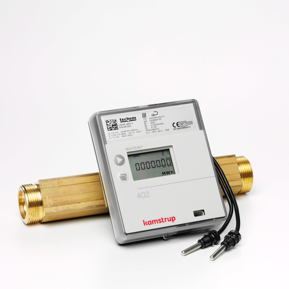 Techem MULTICAL® 403 Kamstrup Energimåler Køl Fremløb – 260 mm, Qp 6